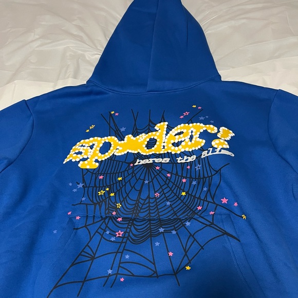 Shirts | Sp5der Worldwide Tc Blue Small Brand New | Poshmark